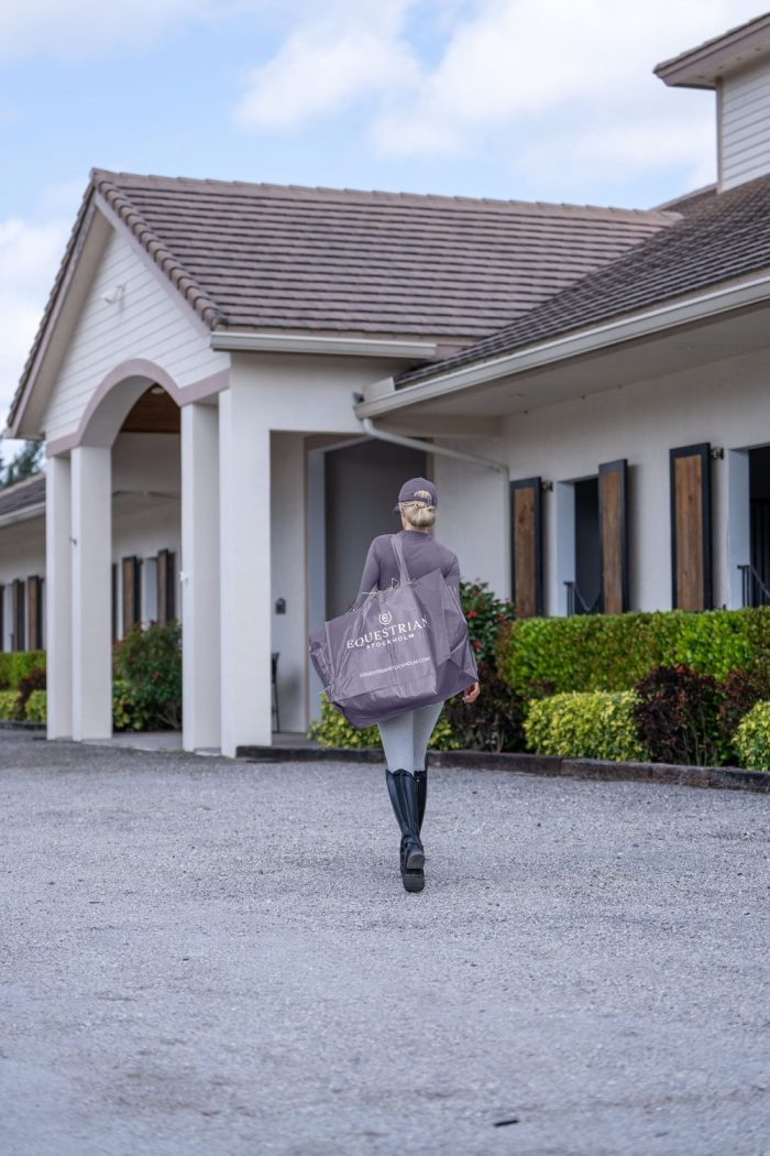 Equestrian Stockholm Woven Stable Bag Dark Violet – ValleyHorsewear